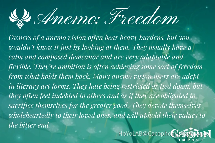 Anemo vision meaning Genshin Impact | HoYoLAB