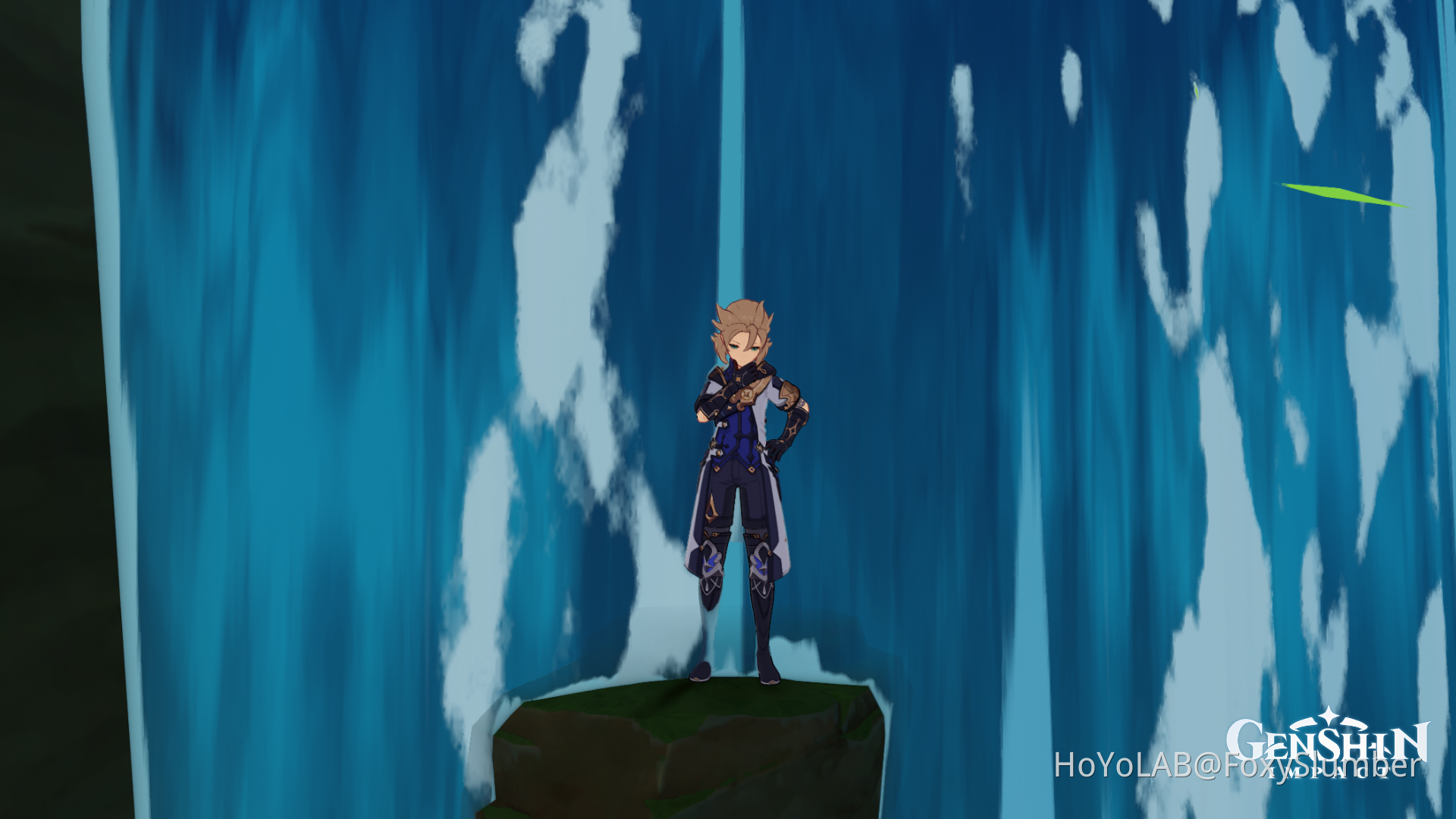 The research of standing under waterfall Genshin Impact | HoYoLAB