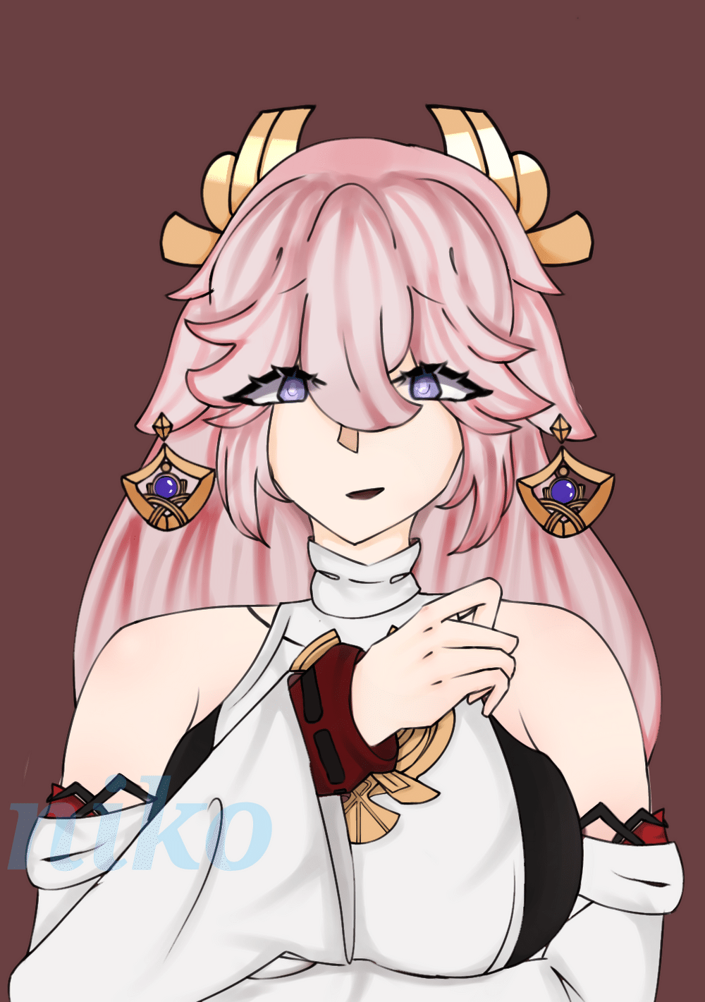 yaemikofanart Genshin Impact | HoYoLAB