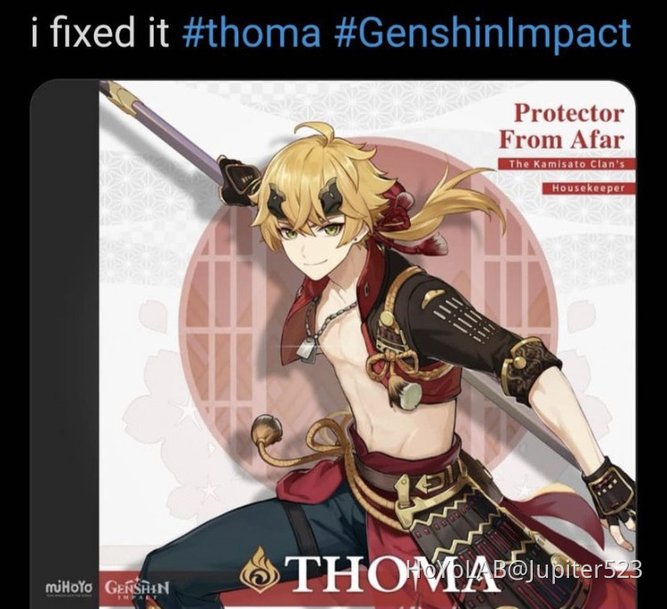 Back when Thoma was announced Genshin Impact | HoYoLAB
