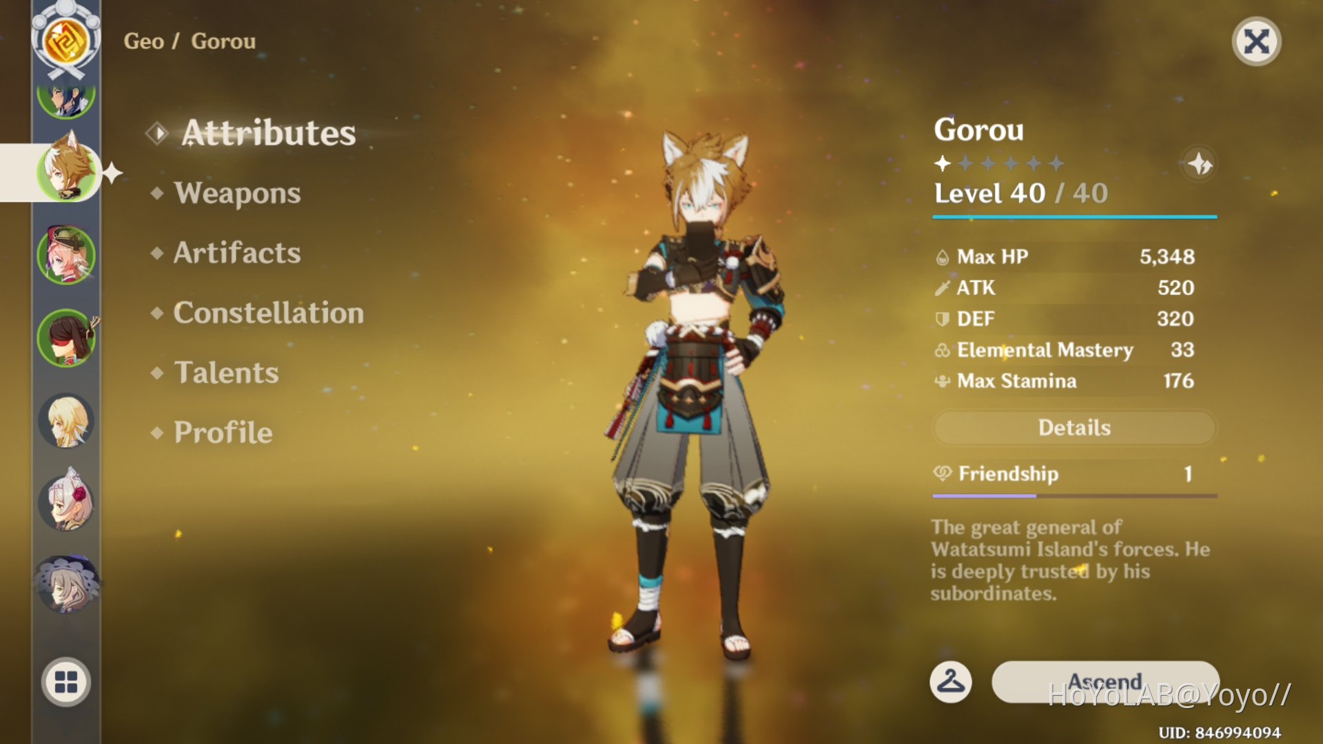 my Gorou build Genshin Impact | HoYoLAB