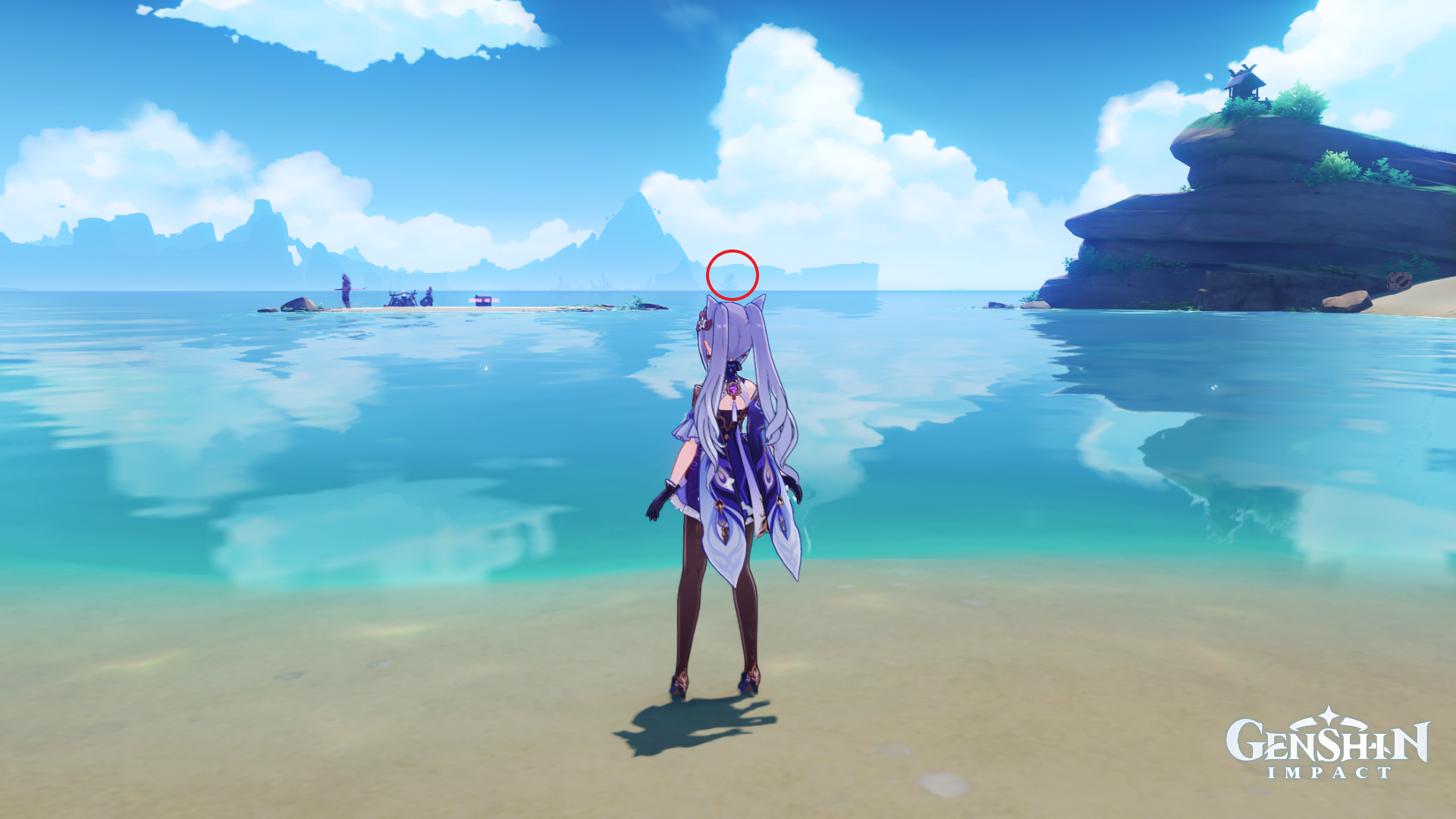 Flat Teyvat evidence : the Alcor seen from Inazuma Genshin Impact | HoYoLAB