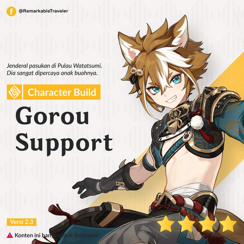 [Mini Guide] Character Build: Gorou Support - Canine Warrior [Gorou ...