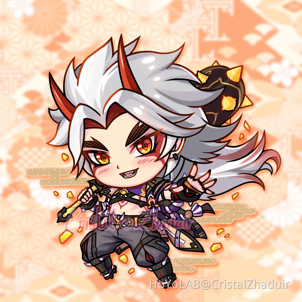 👹 Arataki Itto Chibi 👹 Genshin Impact | HoYoLAB
