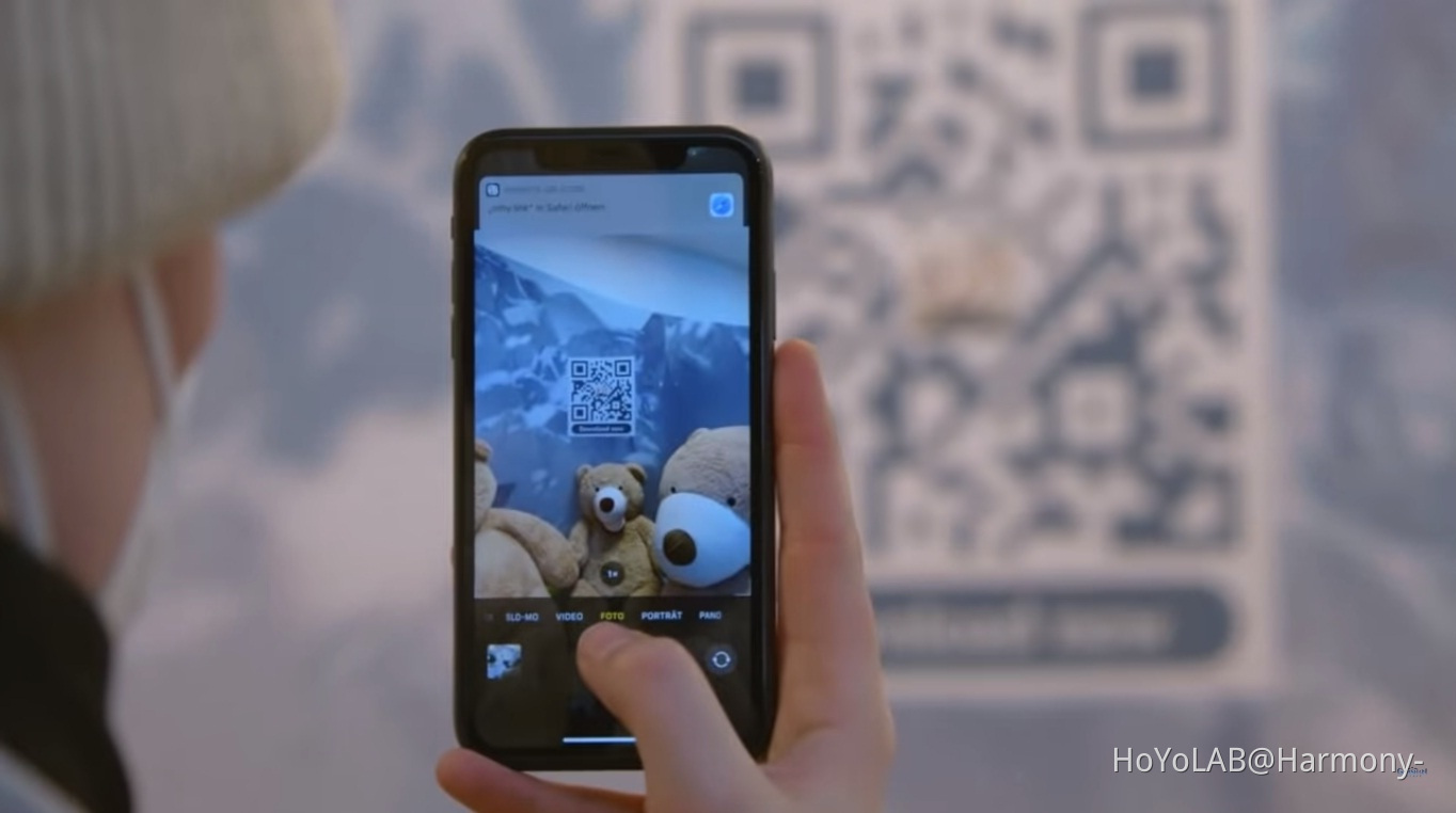 QR code appears in Dragonspine Alps Event teaser Genshin Impact | HoYoLAB