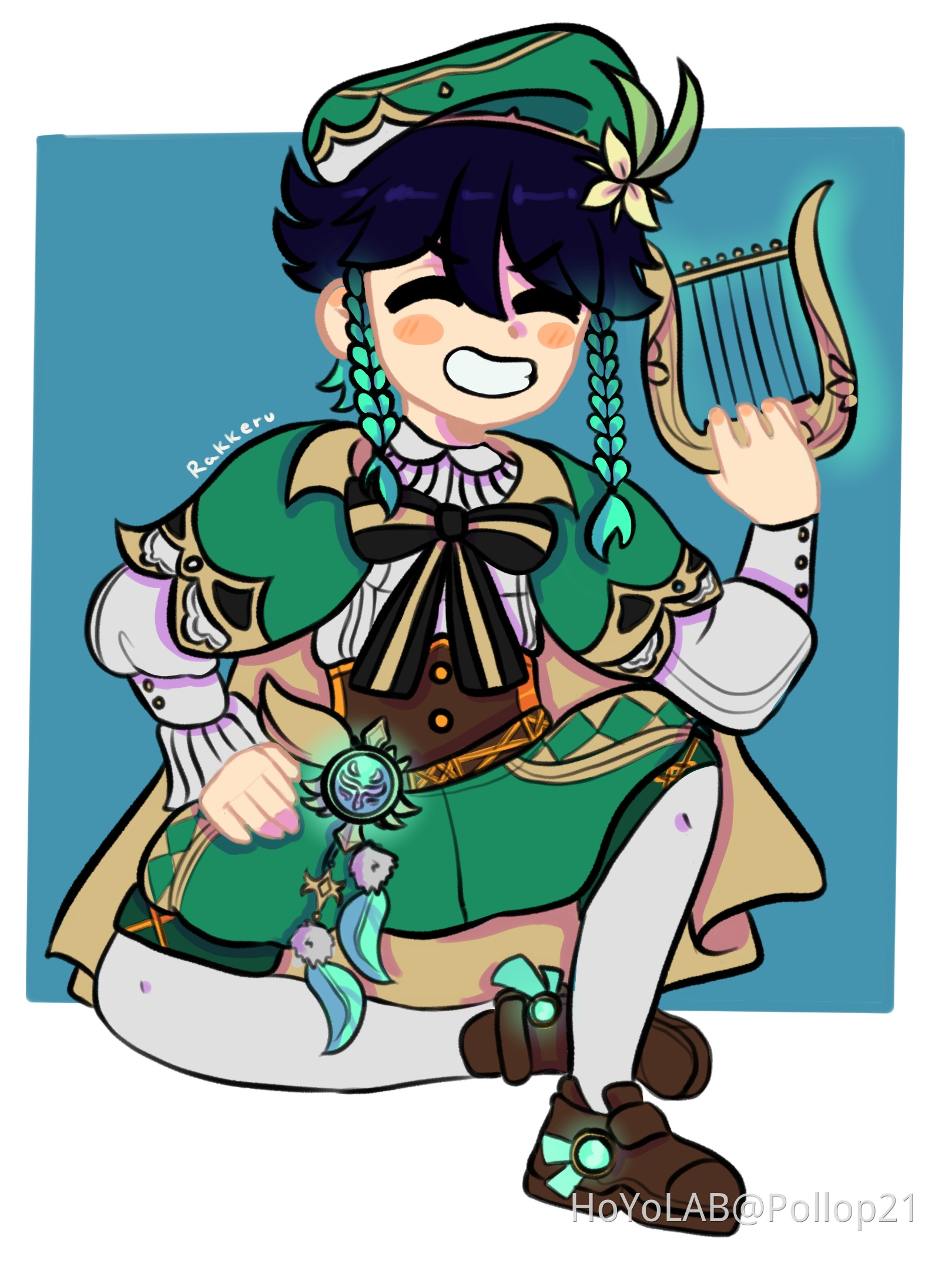 Quick venti drawing Genshin Impact | HoYoLAB