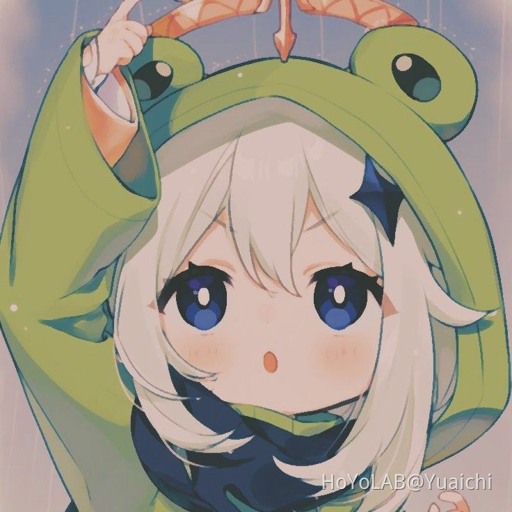 Paimon in a little frog onesie is cute(ART NOT MINE!! Genshin Impact ...