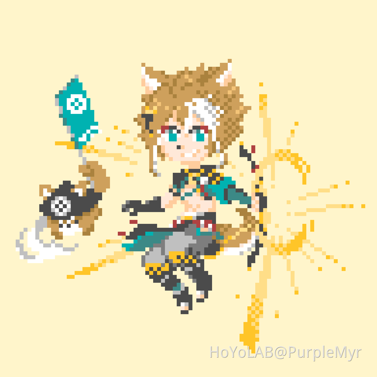 Pixel Gorou Genshin Impact | HoYoLAB