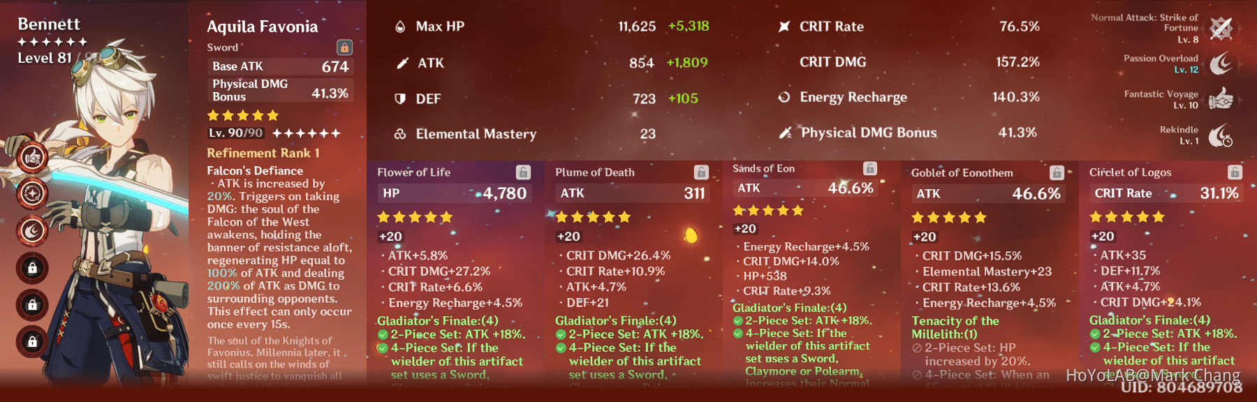 C1-C5 Bennett DPS Build (Non-conventional) | Genshin Impact | HoYoLAB