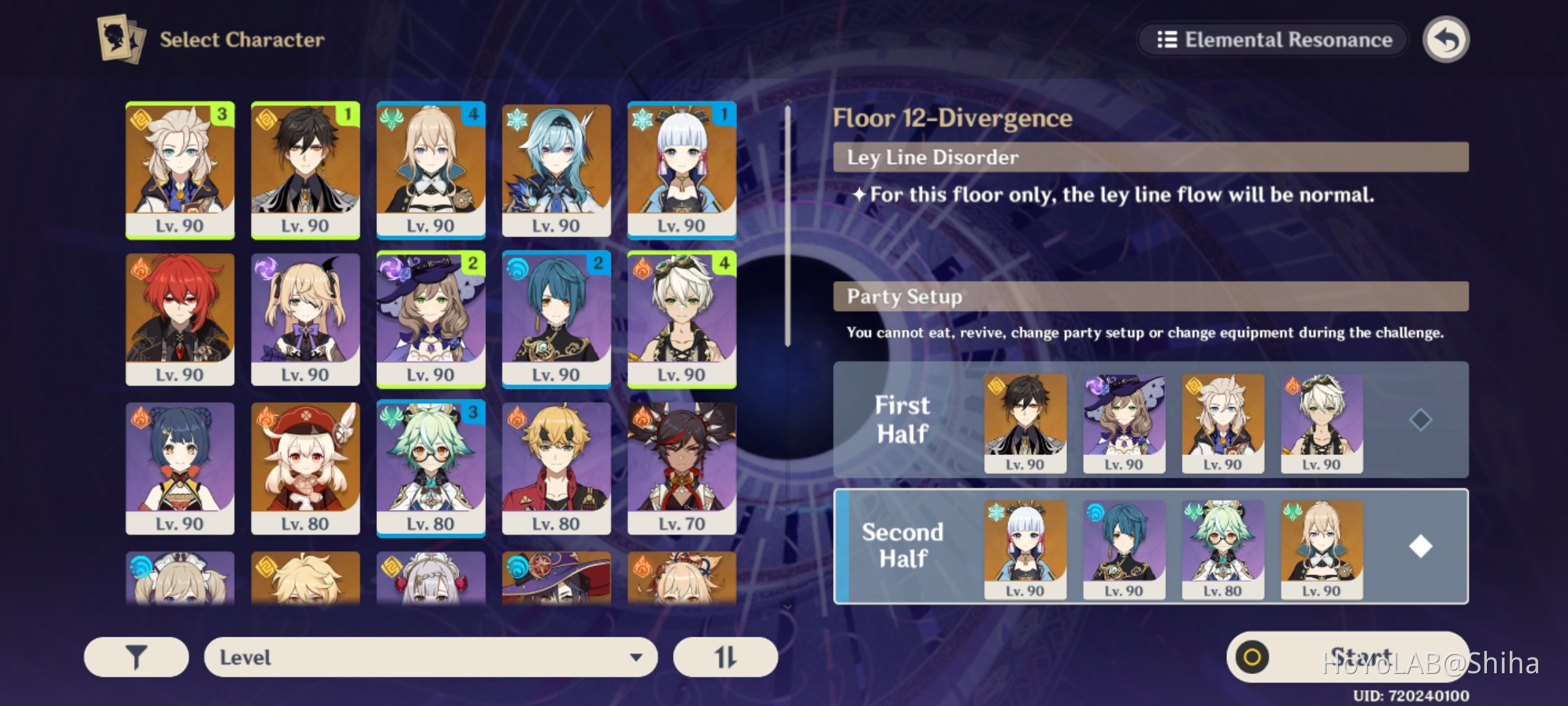 I cleared floor 12 full stars with DPS Lisa Genshin Impact | HoYoLAB