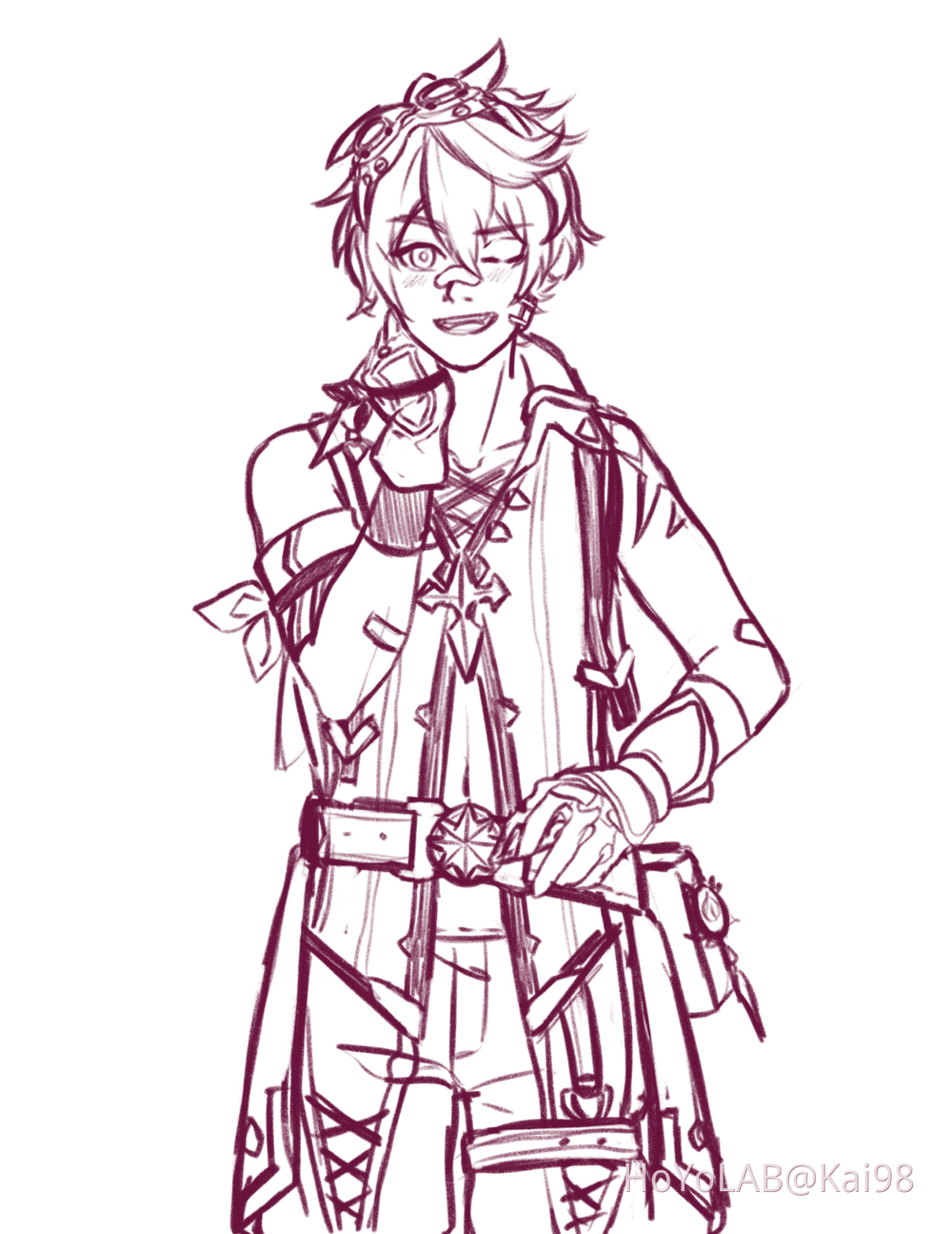 Bennett sketch Genshin Impact | HoYoLAB