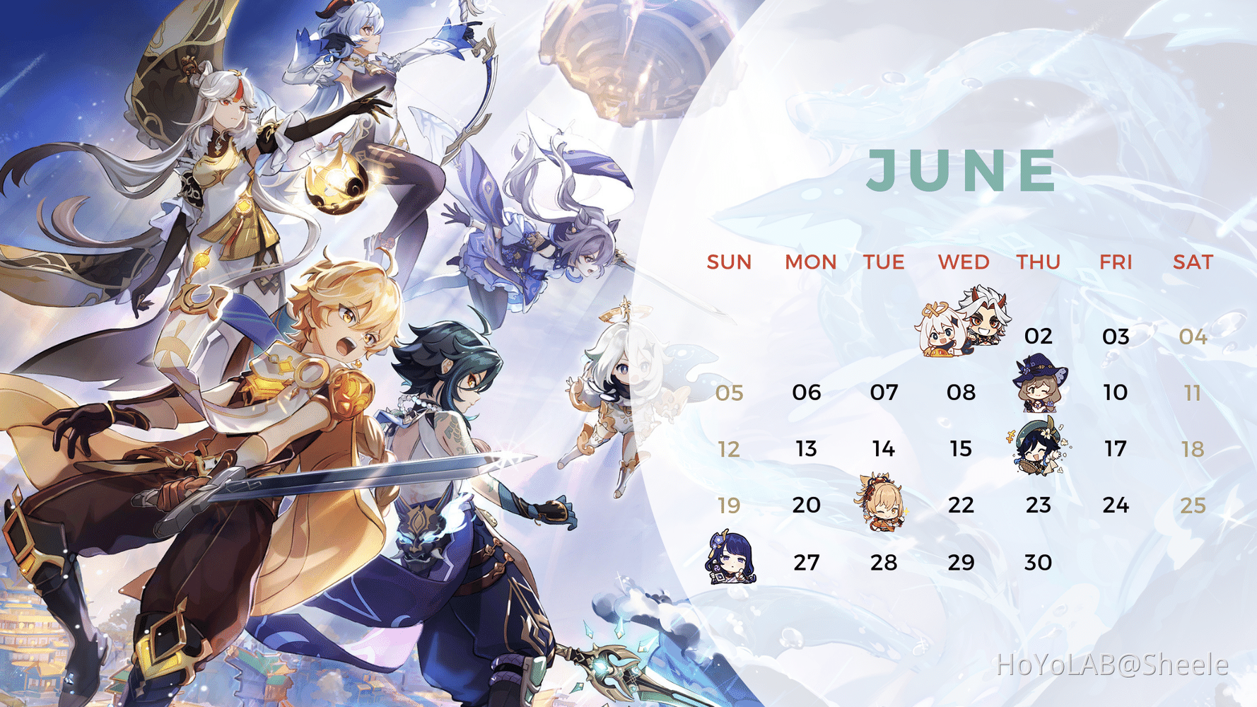 Genshin Impact Calendar 2022 + Character Birthday Genshin Impact | HoYoLAB