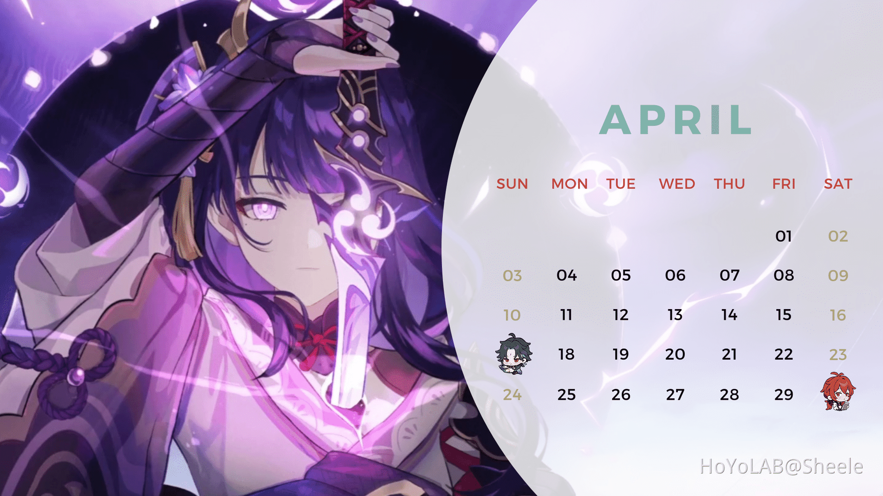 Genshin Impact Calendar 2022 + Character Birthday Genshin Impact | HoYoLAB
