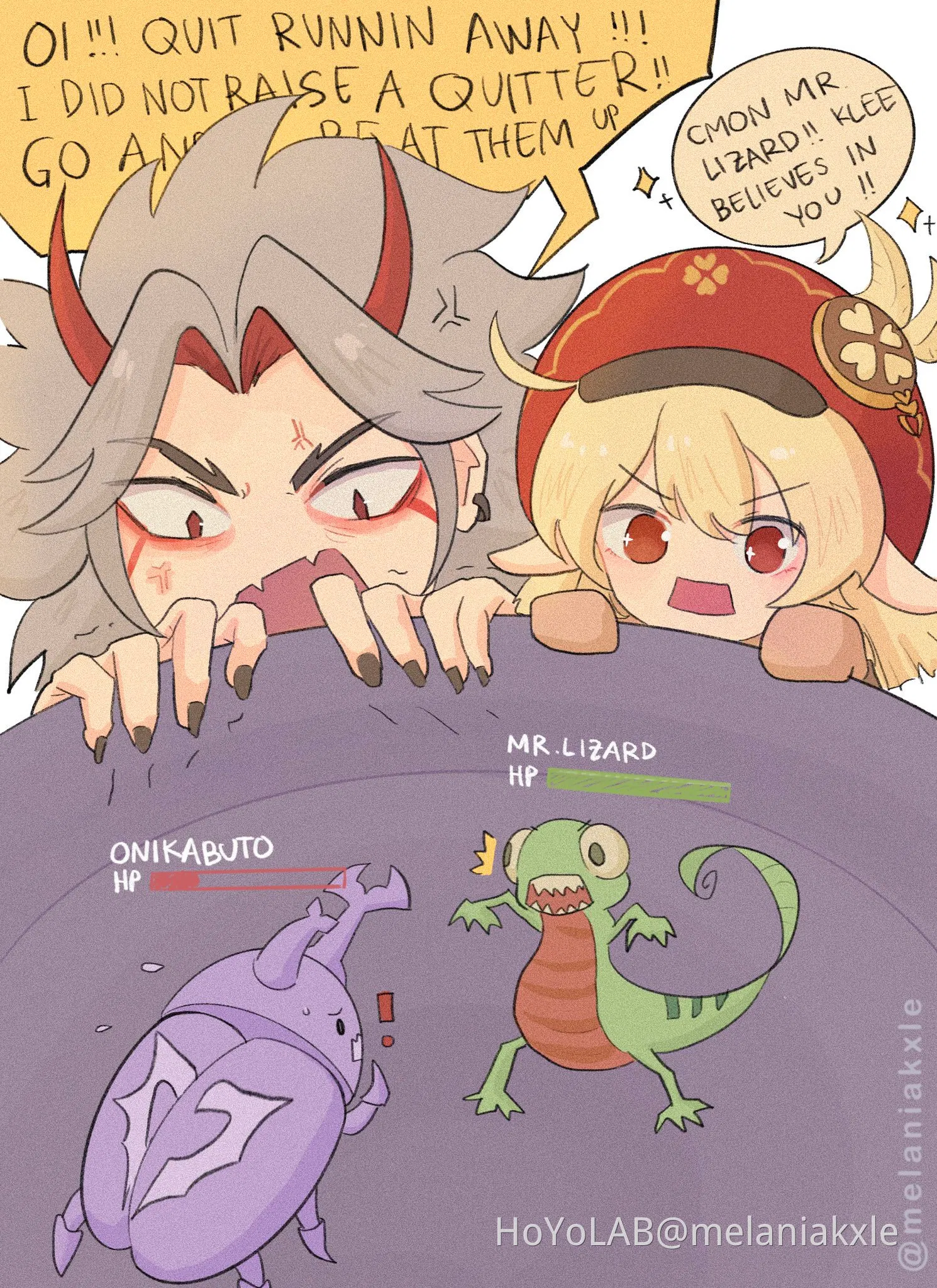 itto vs klee 🍀 ️😈 Genshin Impact | HoYoLAB