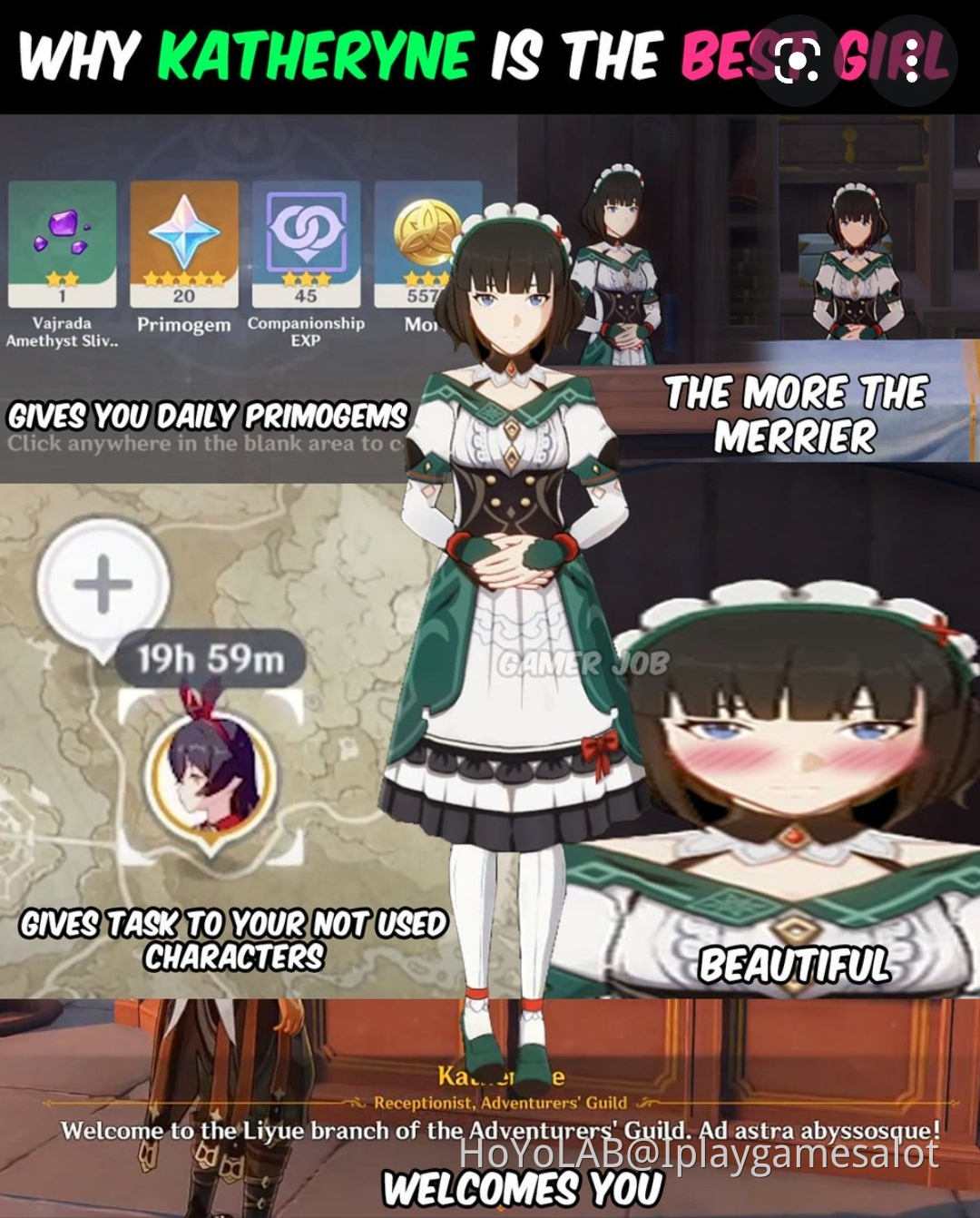 Daily still fresh memes that has Katheryne in it #81 Genshin Impact ...