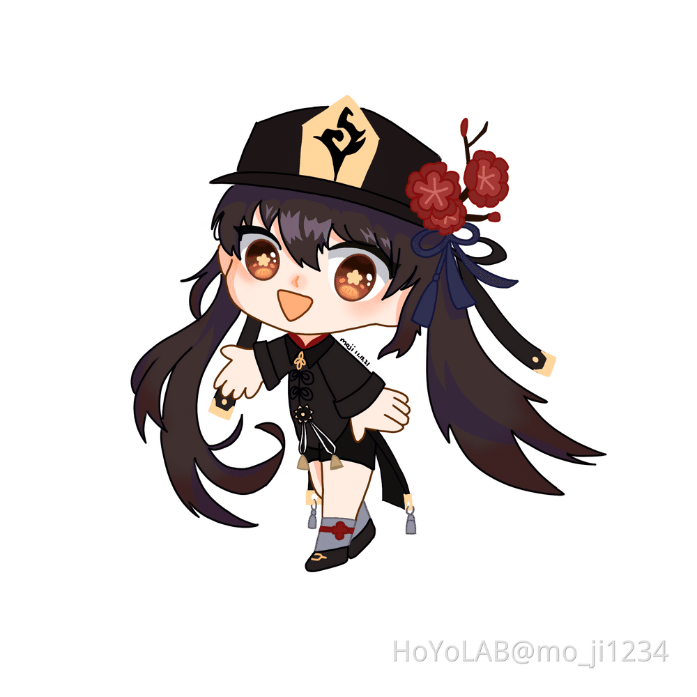 hutao chibi fanart | Genshin Impact | HoYoLAB