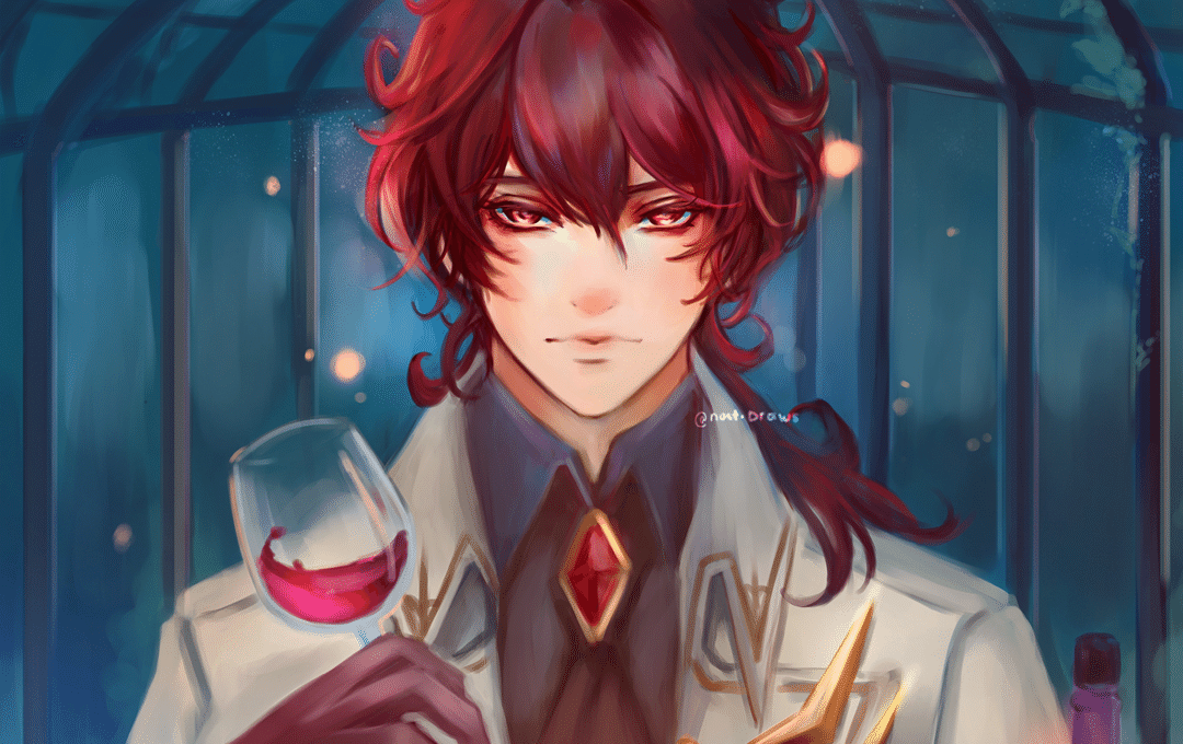 Diluc cheers to 2021 Genshin Impact | HoYoLAB