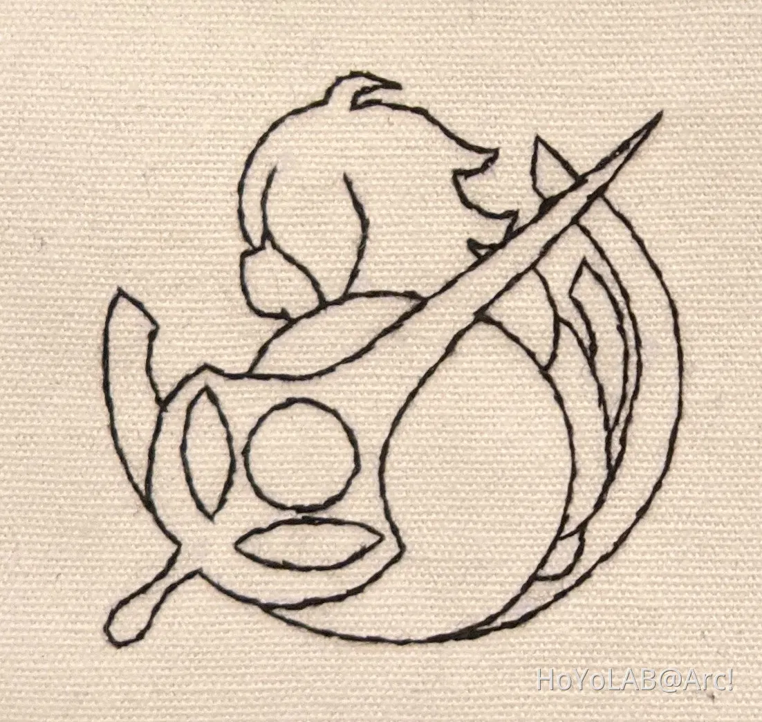 Aether and Lumine Constellation Embroidery (B&W Outline) Genshin Impact ...