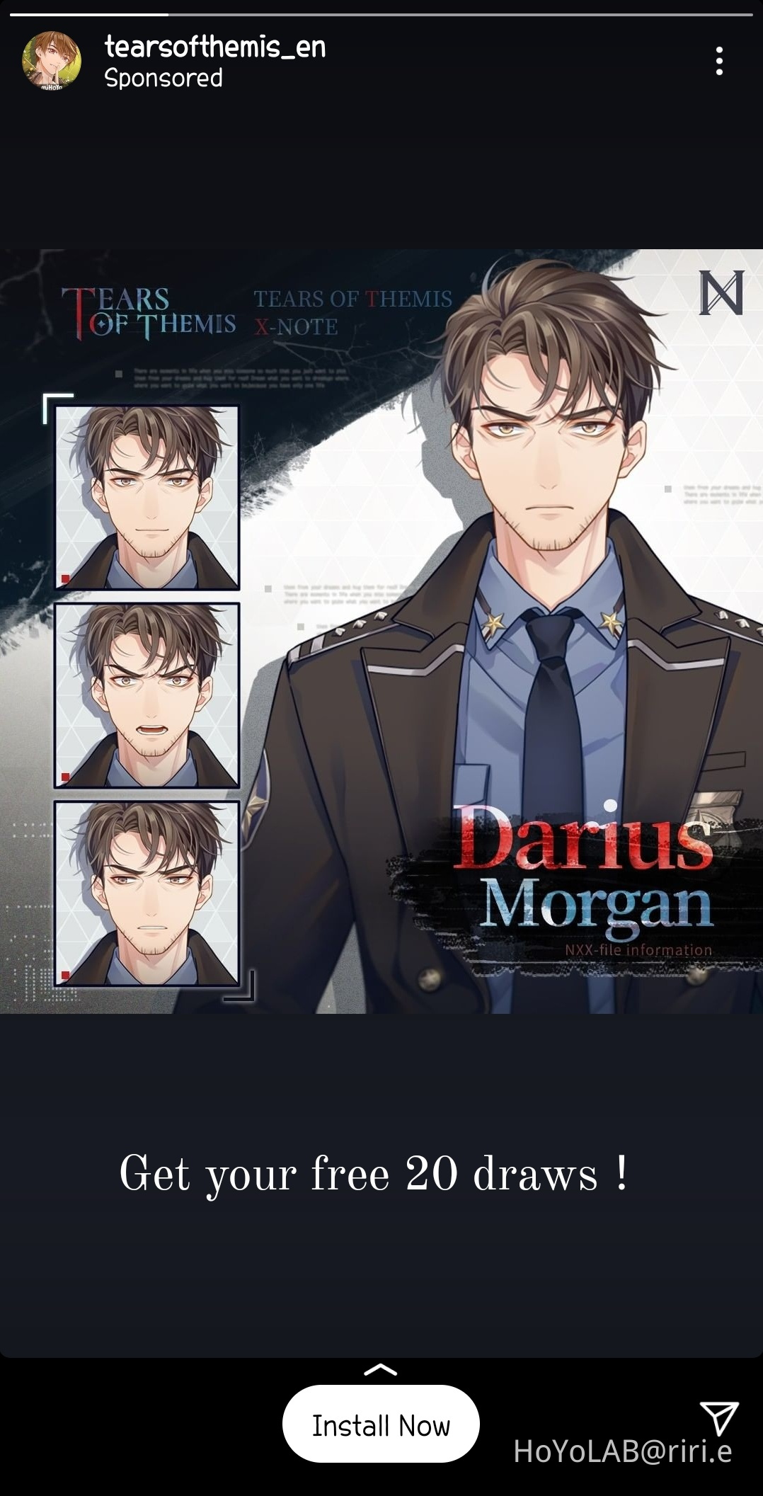 Darius Morgan Tears of Themis | HoYoLAB