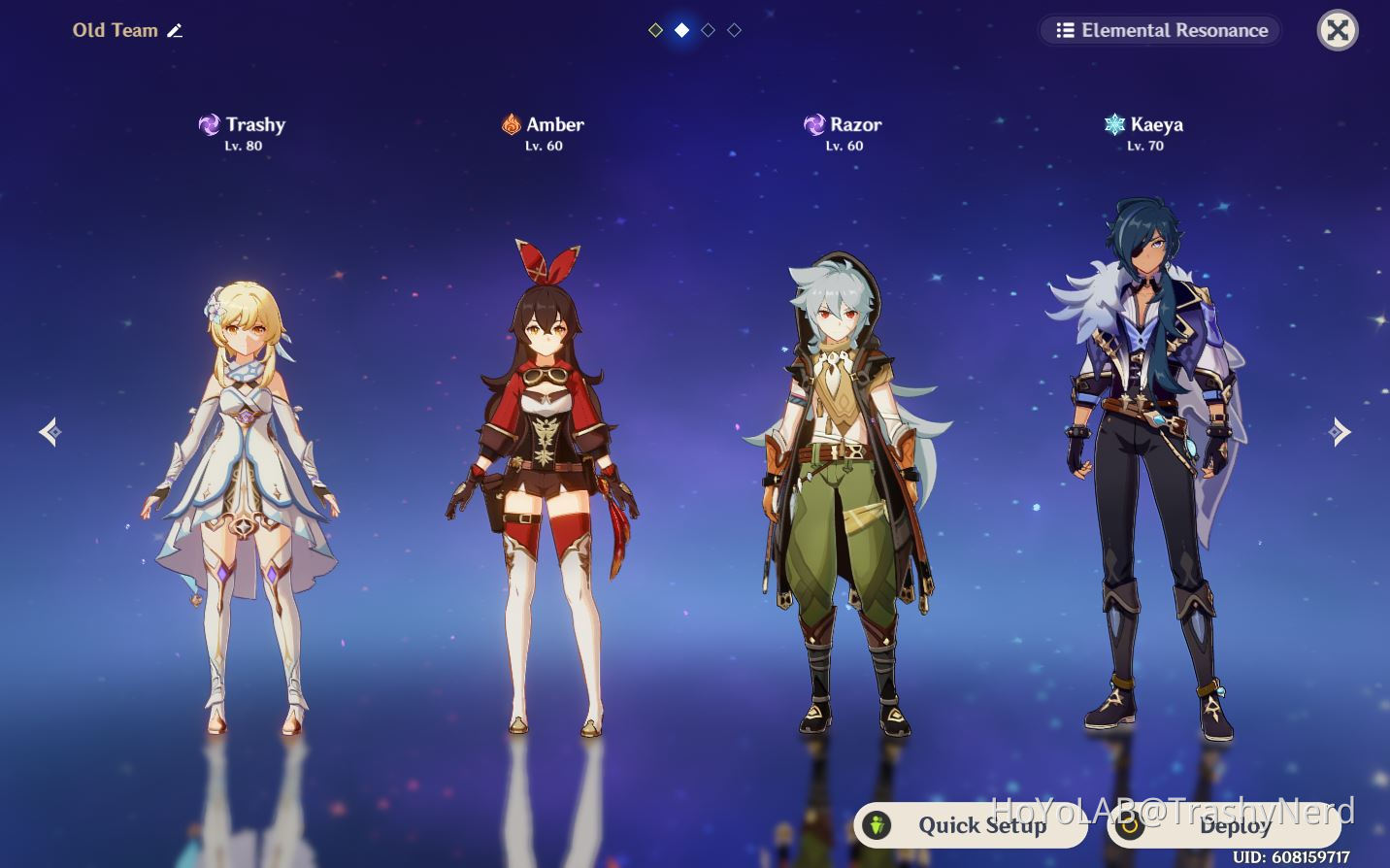 Old and Current Main Team(s) Genshin Impact | HoYoLAB