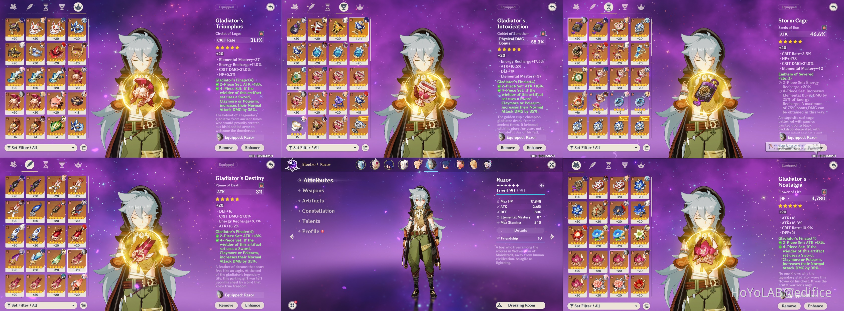 My Razor Build - a forever work in progress Genshin Impact | HoYoLAB