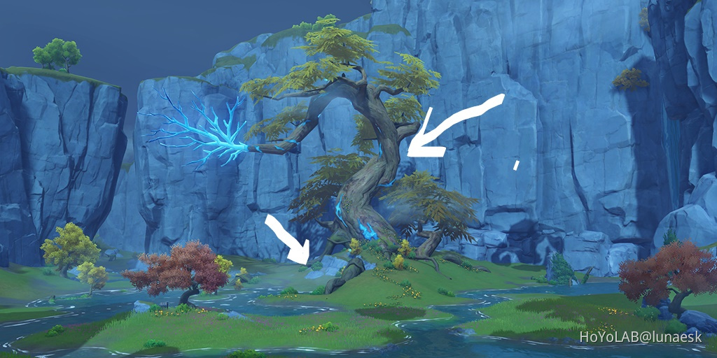 If the tree is Azhdaha's tail then what is the cave underneath it ...