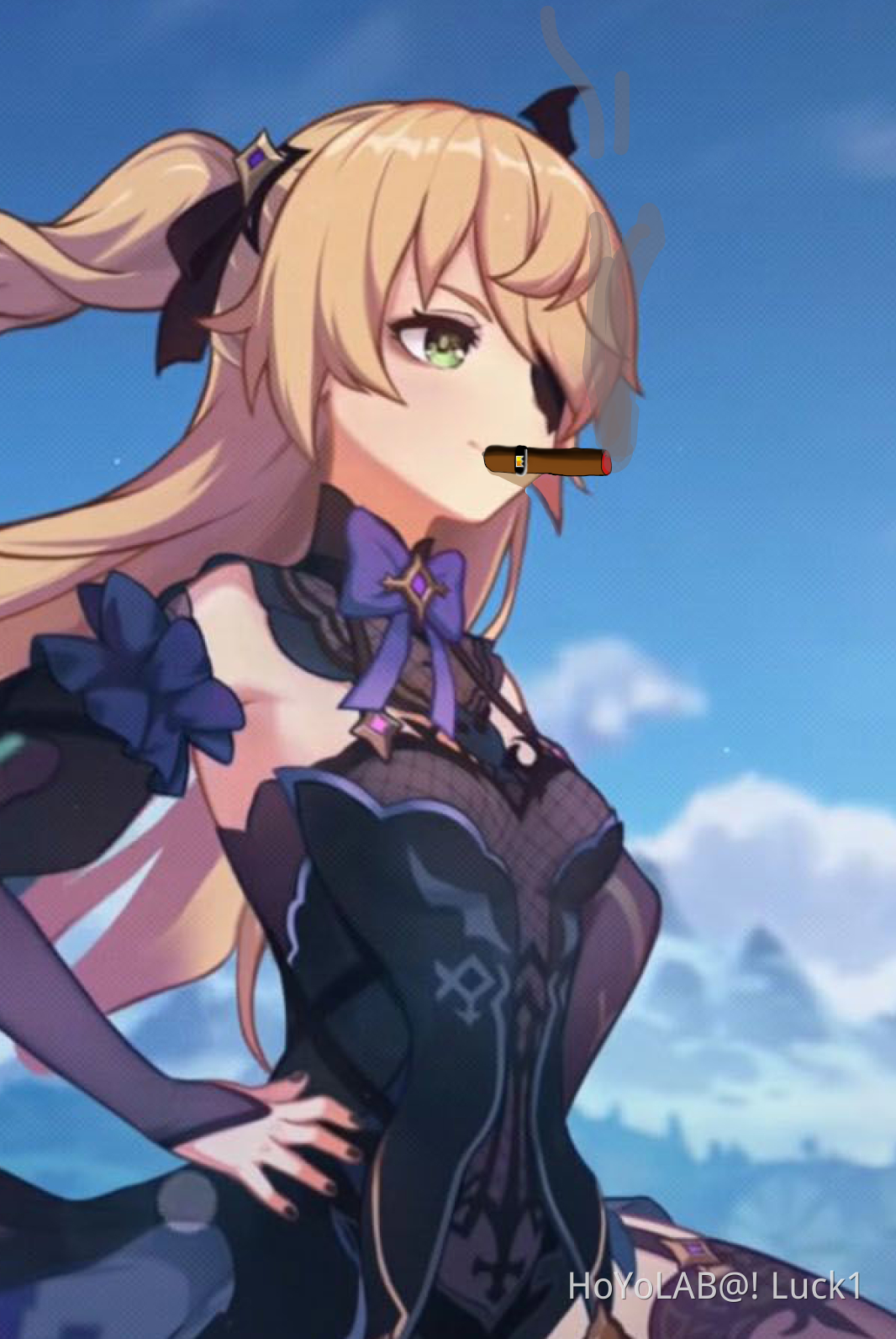 My first drawing of Fischl Genshin Impact | HoYoLAB