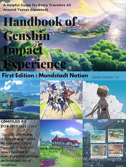 Collection of Handbook Of Genshin Impact Experience Series 2020/2021 (9 ...