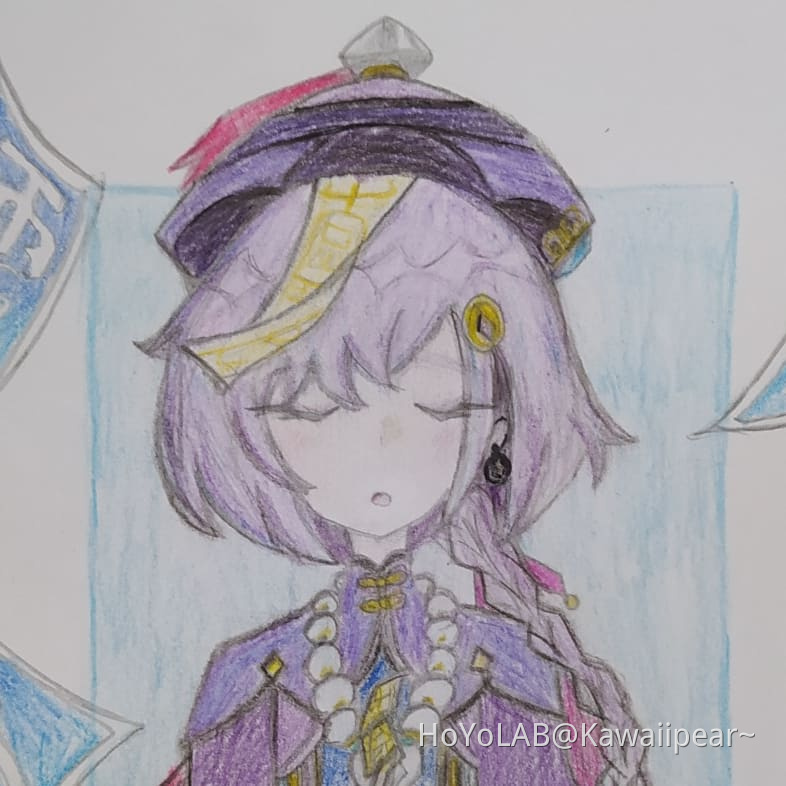 Qiqi drawing Genshin Impact | HoYoLAB