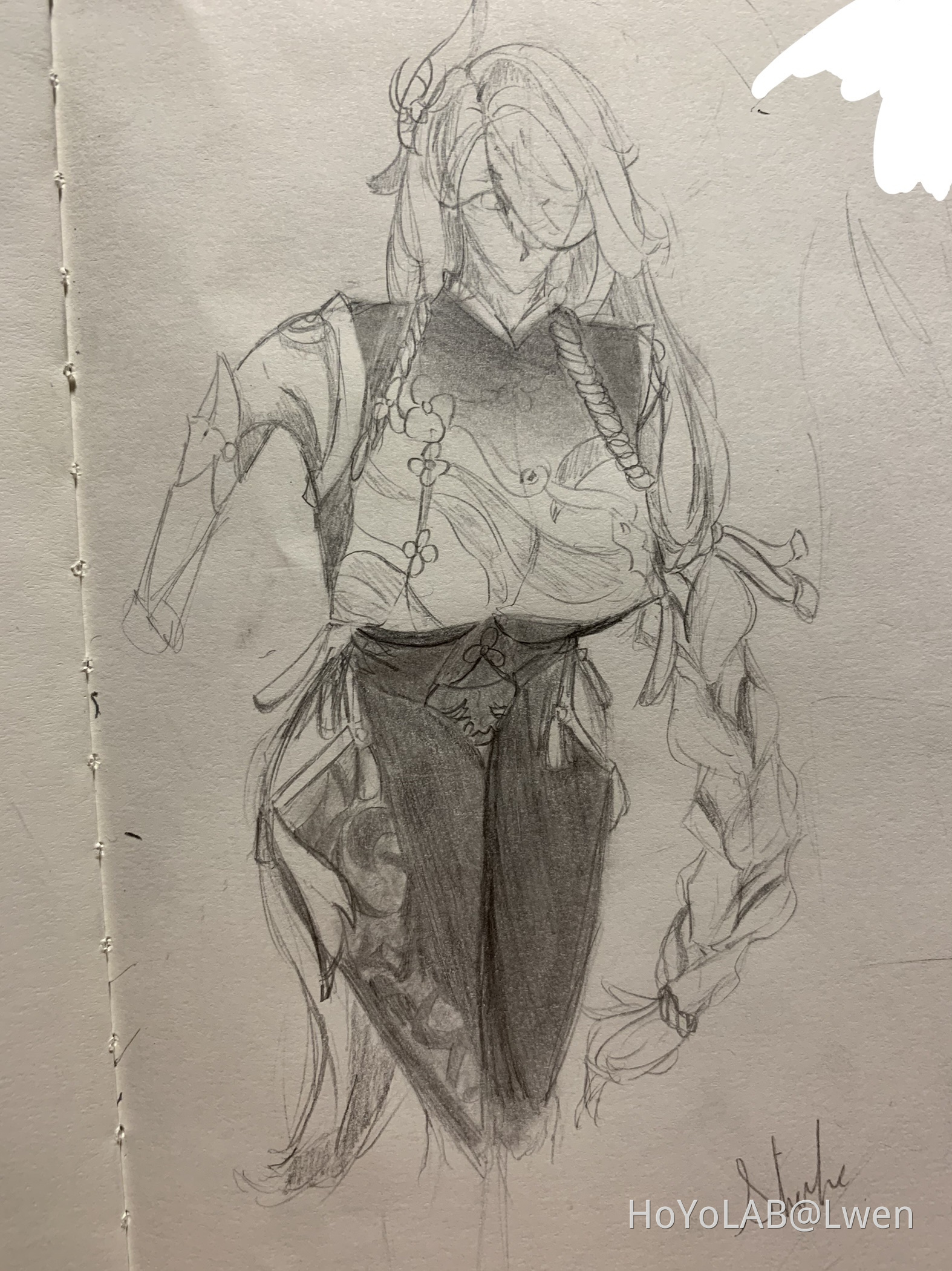 Shenhe Drawing Genshin Impact | HoYoLAB