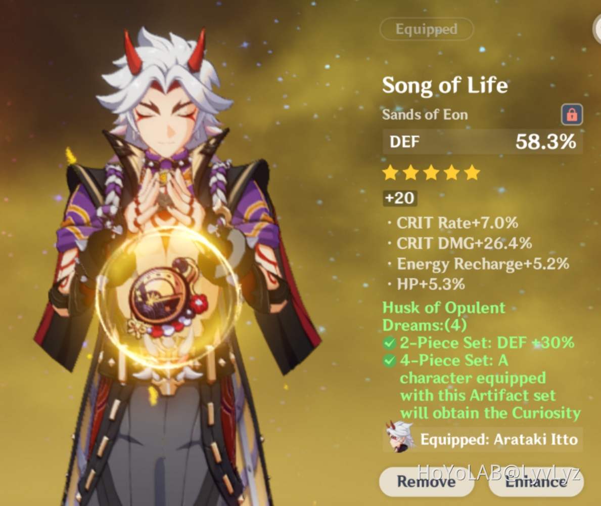 My Arataki Itto build and stats so far~ Genshin Impact | HoYoLAB