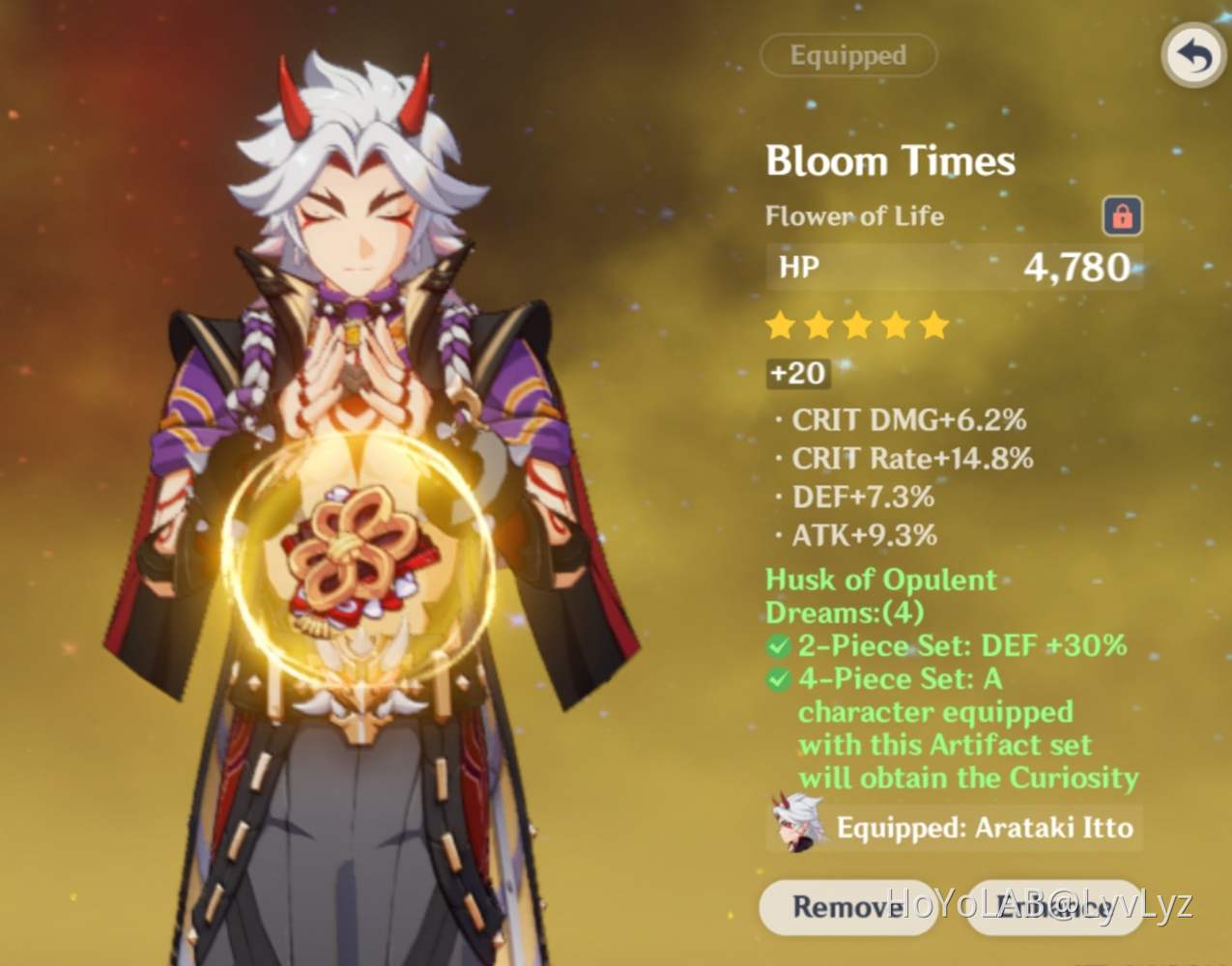 My Arataki Itto build and stats so far~ Genshin Impact | HoYoLAB