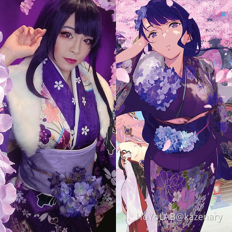 Kimono Shougun Raiden Cosplay - Ei wishes you a HAPPY NEW YEAR Genshin ...