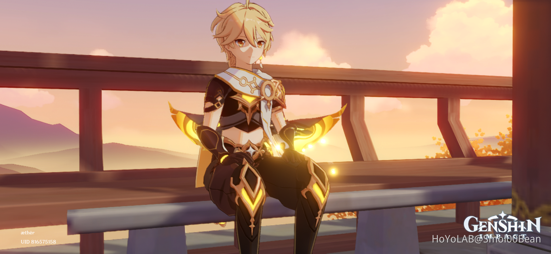 Aether with a geo crystal fly Genshin Impact | HoYoLAB