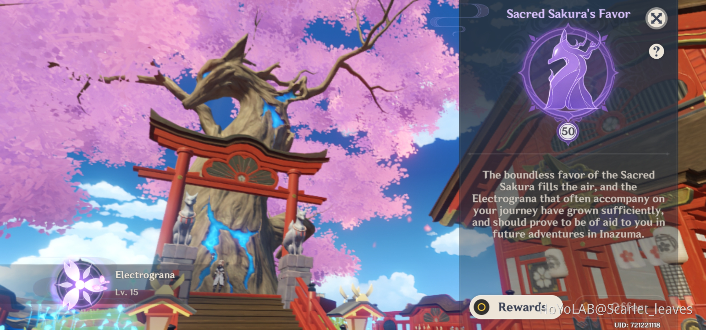 The Sacred Sakura tree maxed out Genshin Impact | HoYoLAB