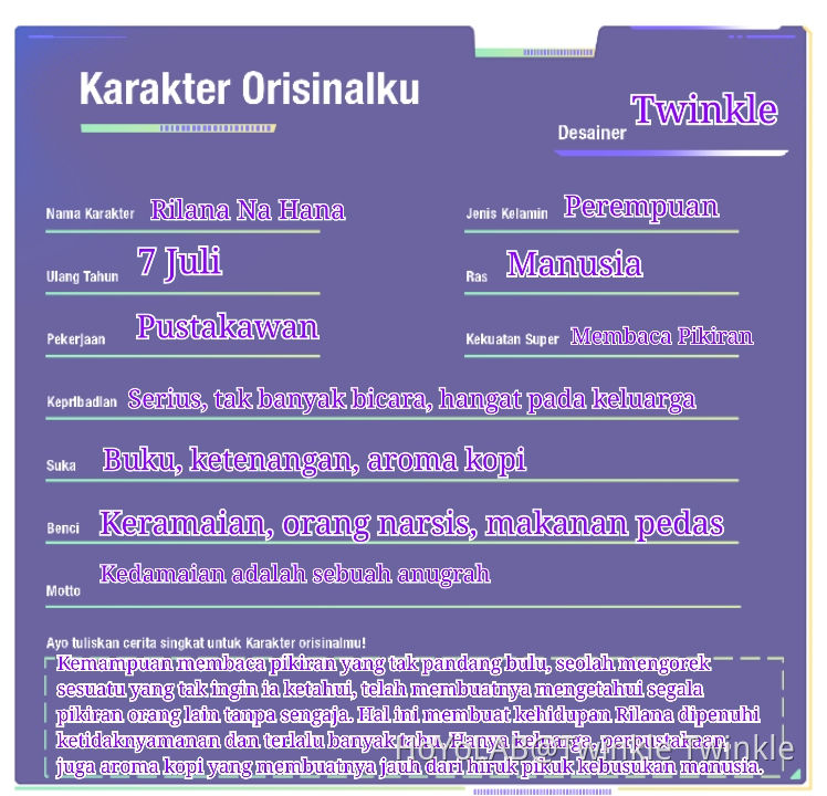 Karakter Orisinal | HoYoLAB