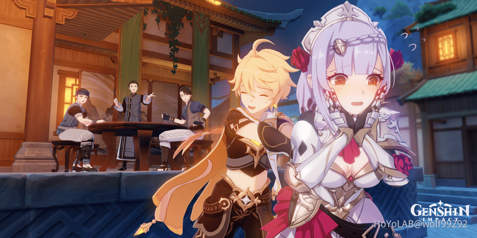 Aether and Noelle sweet couple Genshin Impact | HoYoLAB