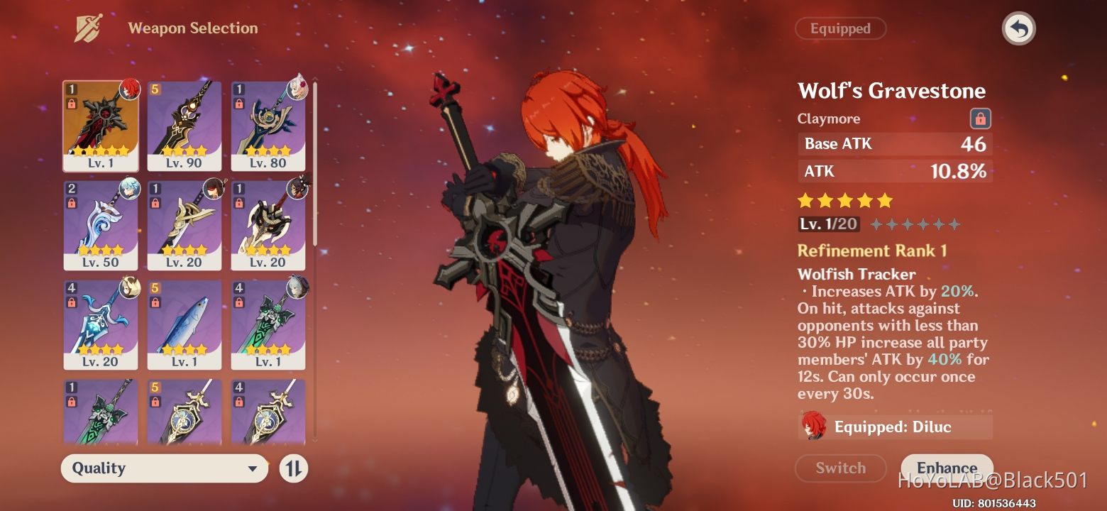 Finally I got 5stars claymore for my Diluc!!!!! | Genshin Impact | HoYoLAB