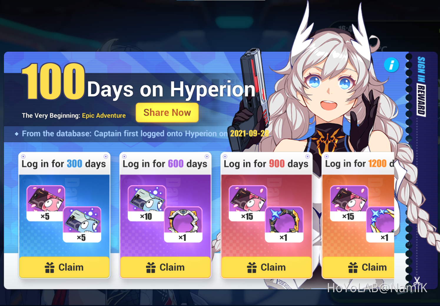 A hundred days on the Hyperion! Honkai Impact 3rd | HoYoLAB