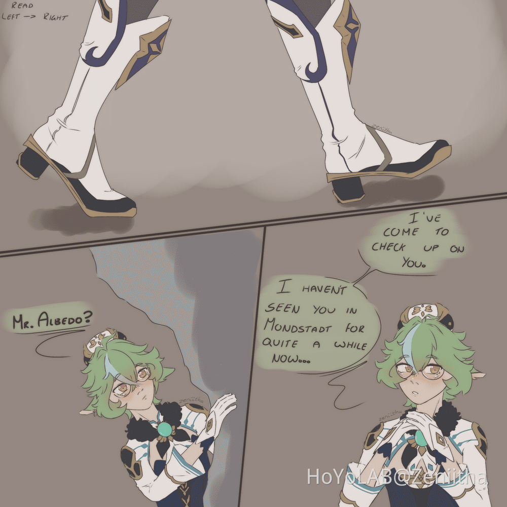 Albedo comic Genshin Impact | HoYoLAB