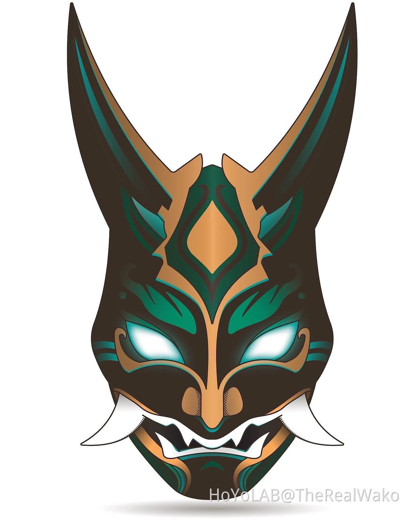 Xiaos mask I made earlier this month in honor of his rerun Genshin ...