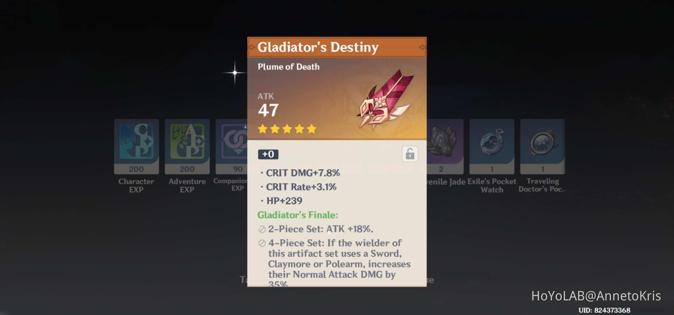 Artifact roll Genshin Impact | HoYoLAB