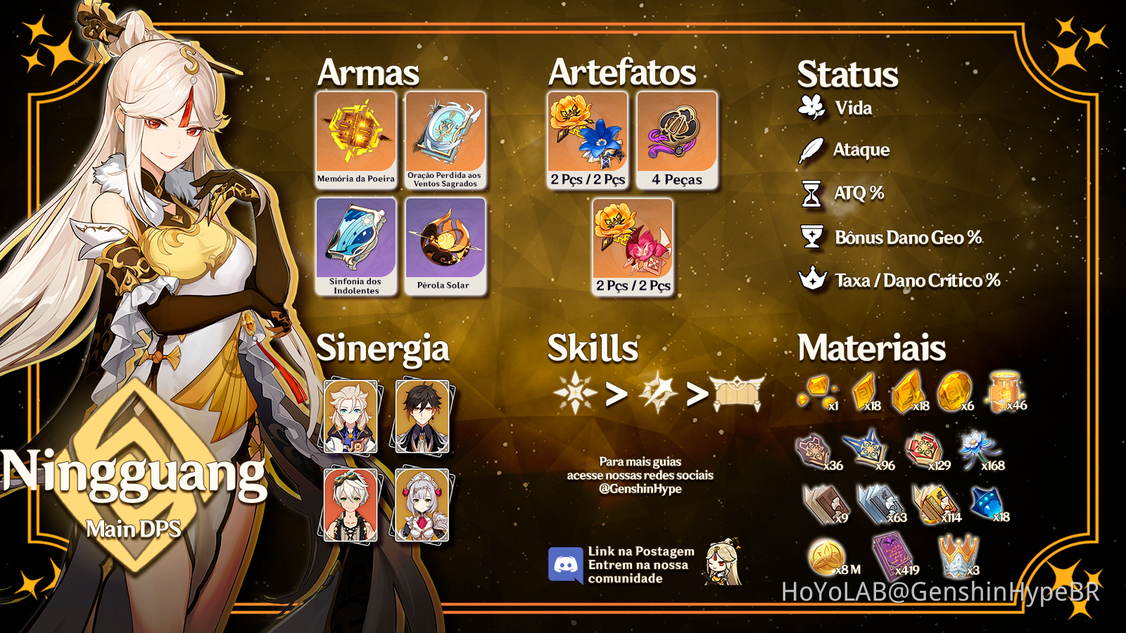 Guia - Ningguang v2.0 Genshin Impact | HoYoLAB