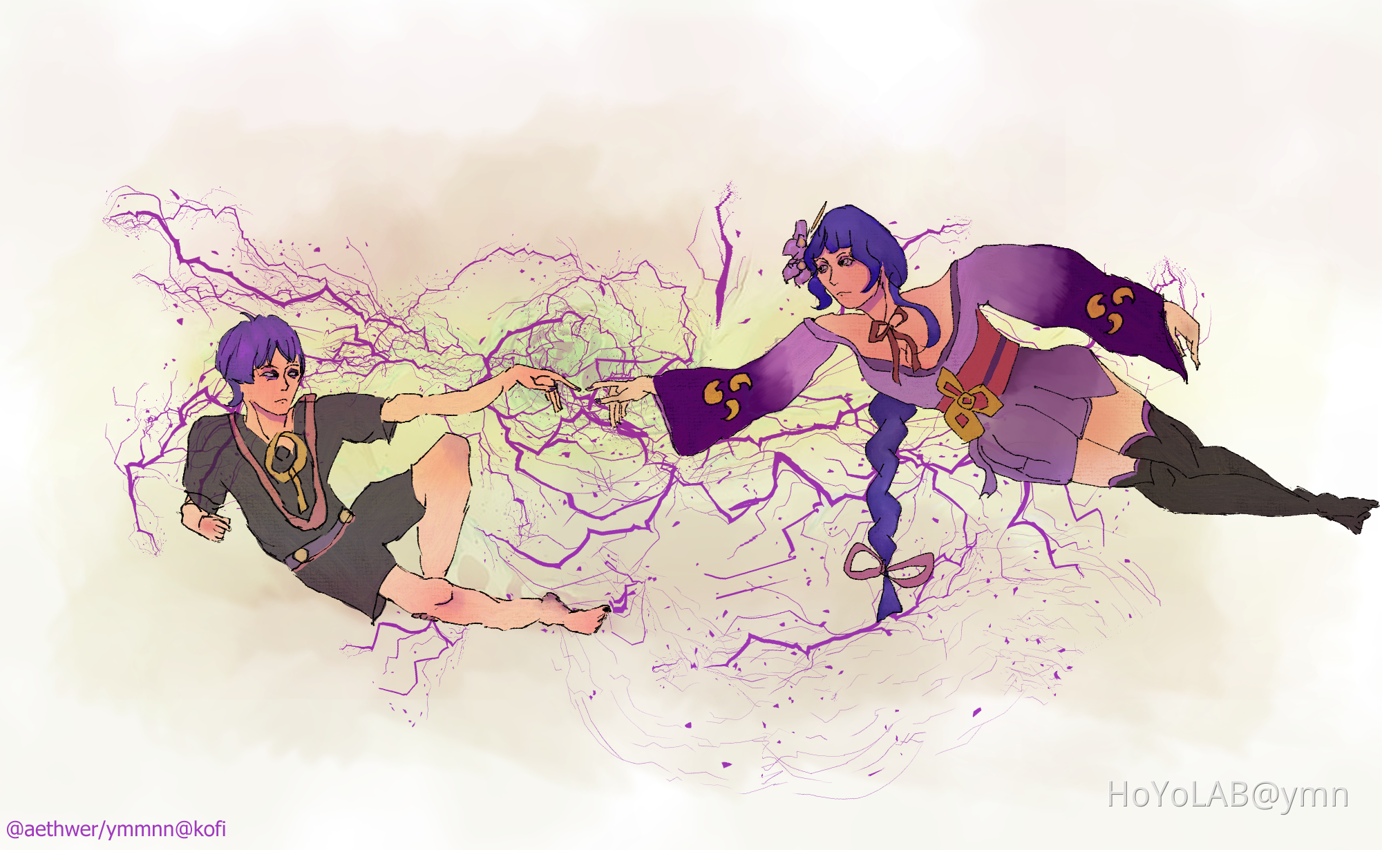 raiden shogun & scaramouche Genshin Impact | HoYoLAB