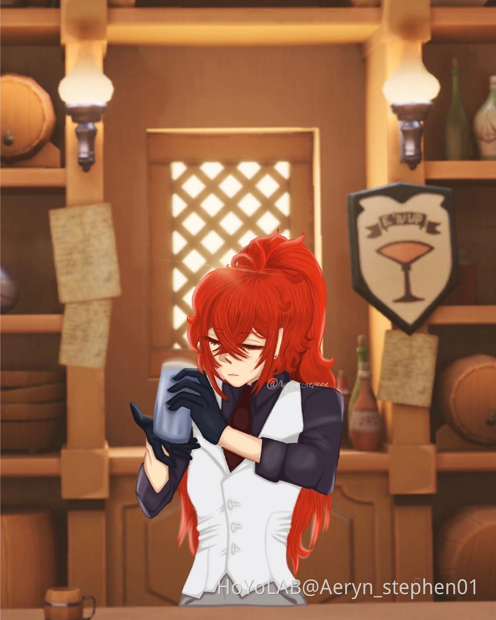 diluc comic redraw Genshin Impact | HoYoLAB