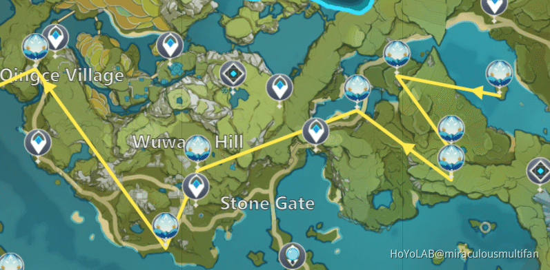 [Version 2.4] All 144 Whopperflowers - Farming Route | Genshin Impact ...