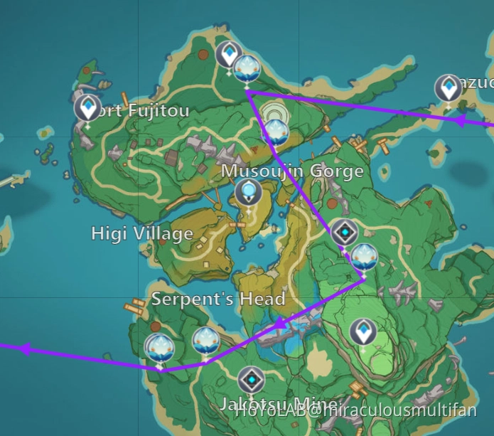 [Version 2.4] All 144 Whopperflowers - Farming Route Genshin Impact ...