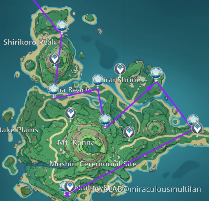 [Version 2.4] All 144 Whopperflowers - Farming Route Genshin Impact ...