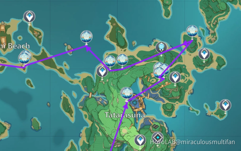 [Version 2.4] All 144 Whopperflowers - Farming Route Genshin Impact ...