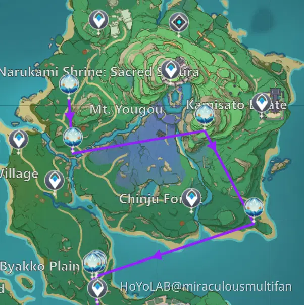 [Version 2.4] All 144 Whopperflowers - Farming Route Genshin Impact ...